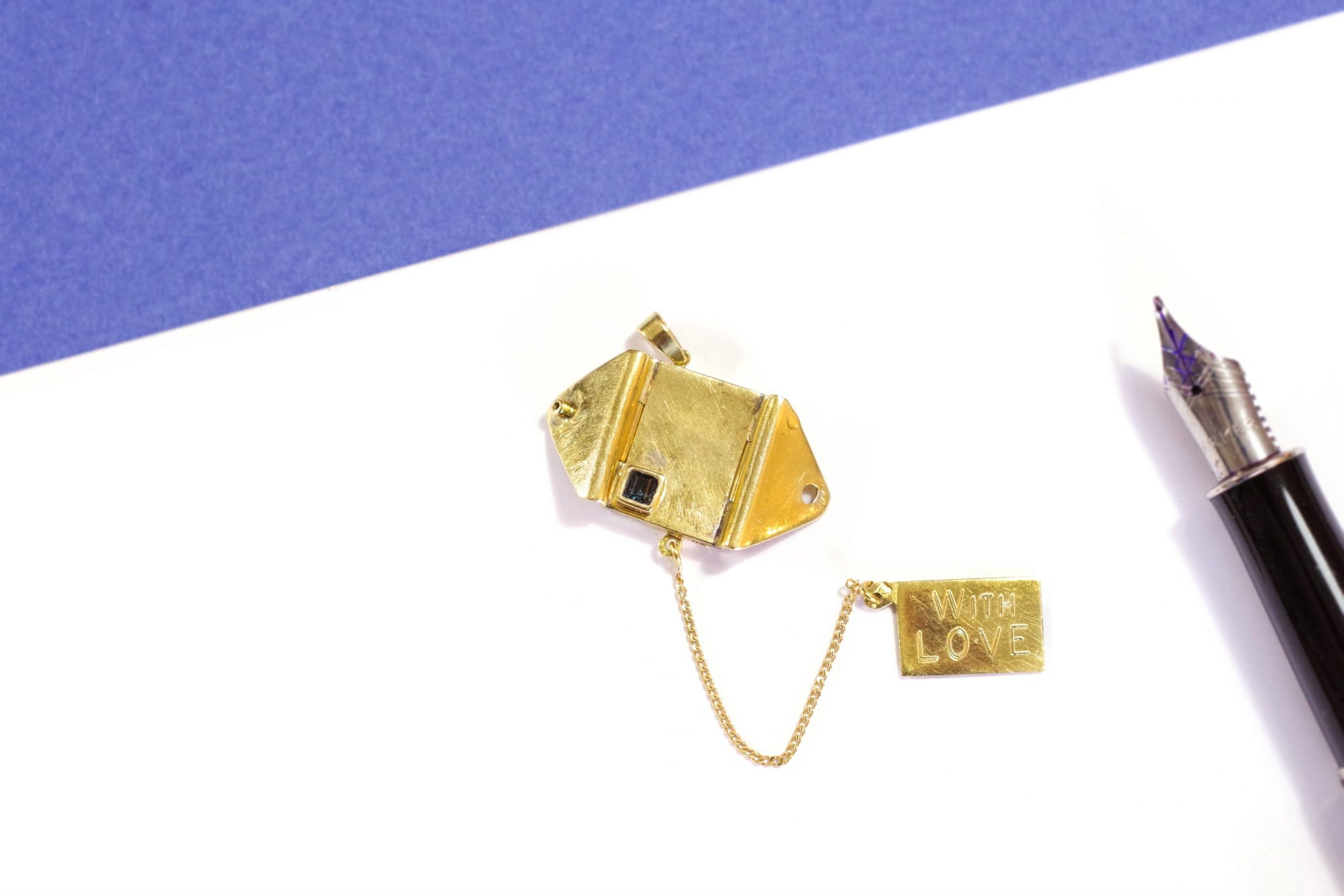 Telegram love letter pendant