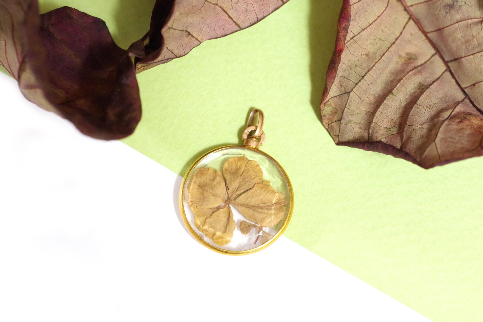 Antique gold lucky locket